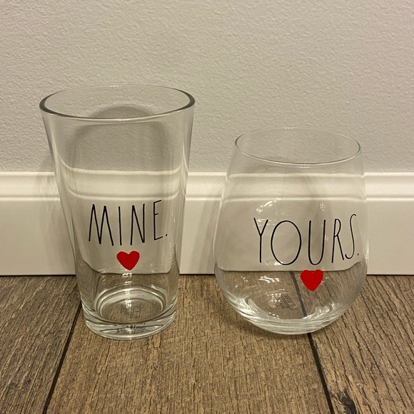 Rae Dunn | Dining | Rae Dunn Wine And Beer Glass Set | Poshmark